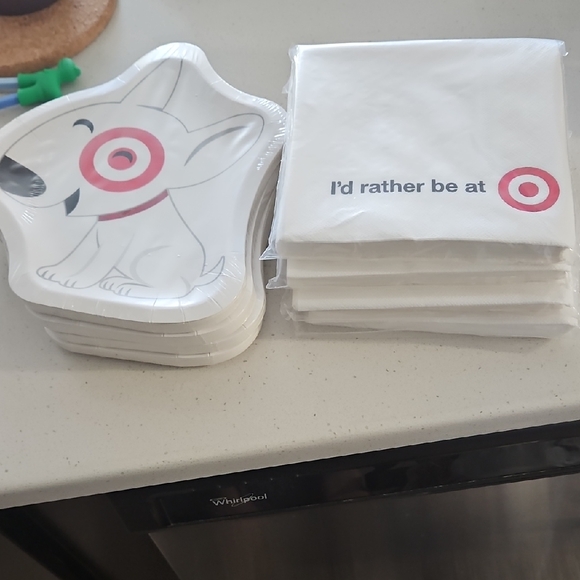 Target | Party Supplies | 8 Target Dog Bullseye Party Design Plates And ...